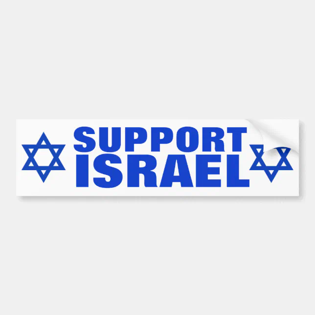 Support Israel Bumper Sticker | Zazzle