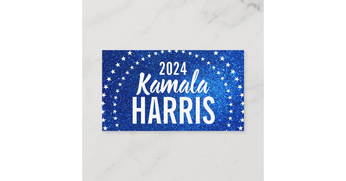Support Kamala Harris 2024 Progress and Unity Business Card | Zazzle