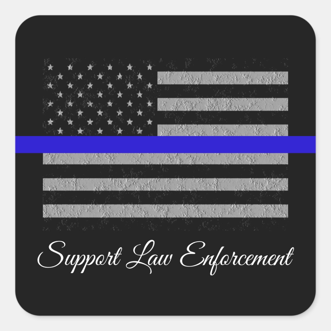 Support Law Enforcement STICKER | Zazzle