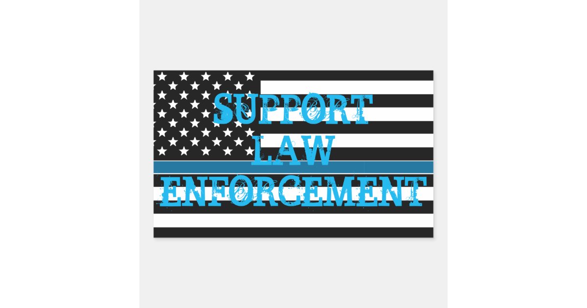 Support Law Enforcement Sticker | Zazzle