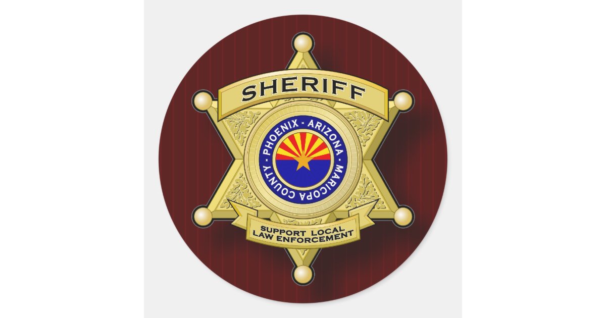 Support Law Enforcement sticker (dark-large) | Zazzle