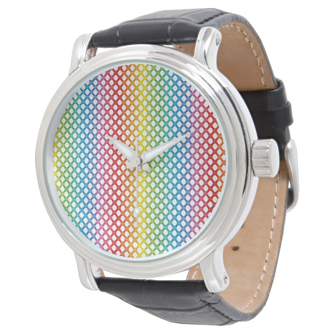 Support LGBT Rainbow Pride Wrist Watch | Zazzle