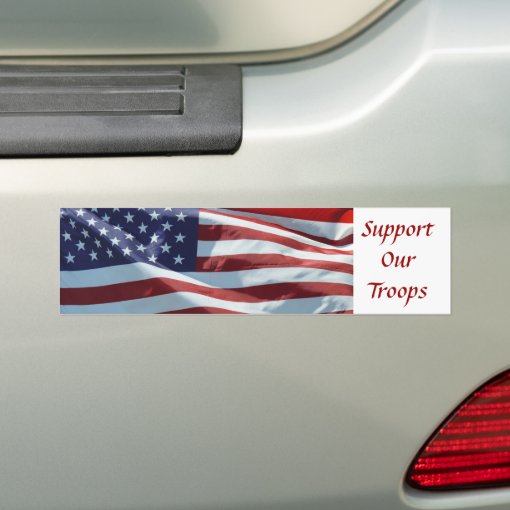 Support Our Troops Bumper Sticker | Zazzle