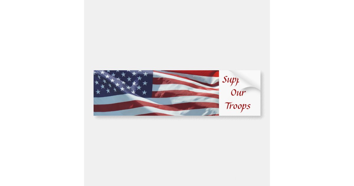Support Our Troops Bumper Sticker | Zazzle