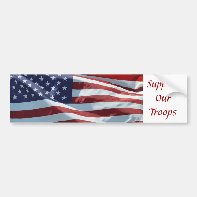 Support Our Troops Bumper Sticker | Zazzle