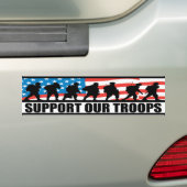 Support our Troops Bumper sticker | Zazzle