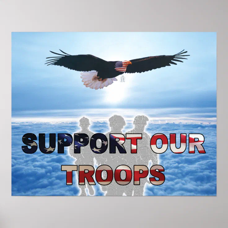 Support Our Troops Poster | Zazzle