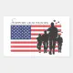 Support Our Troops Rectangular Sticker | Zazzle