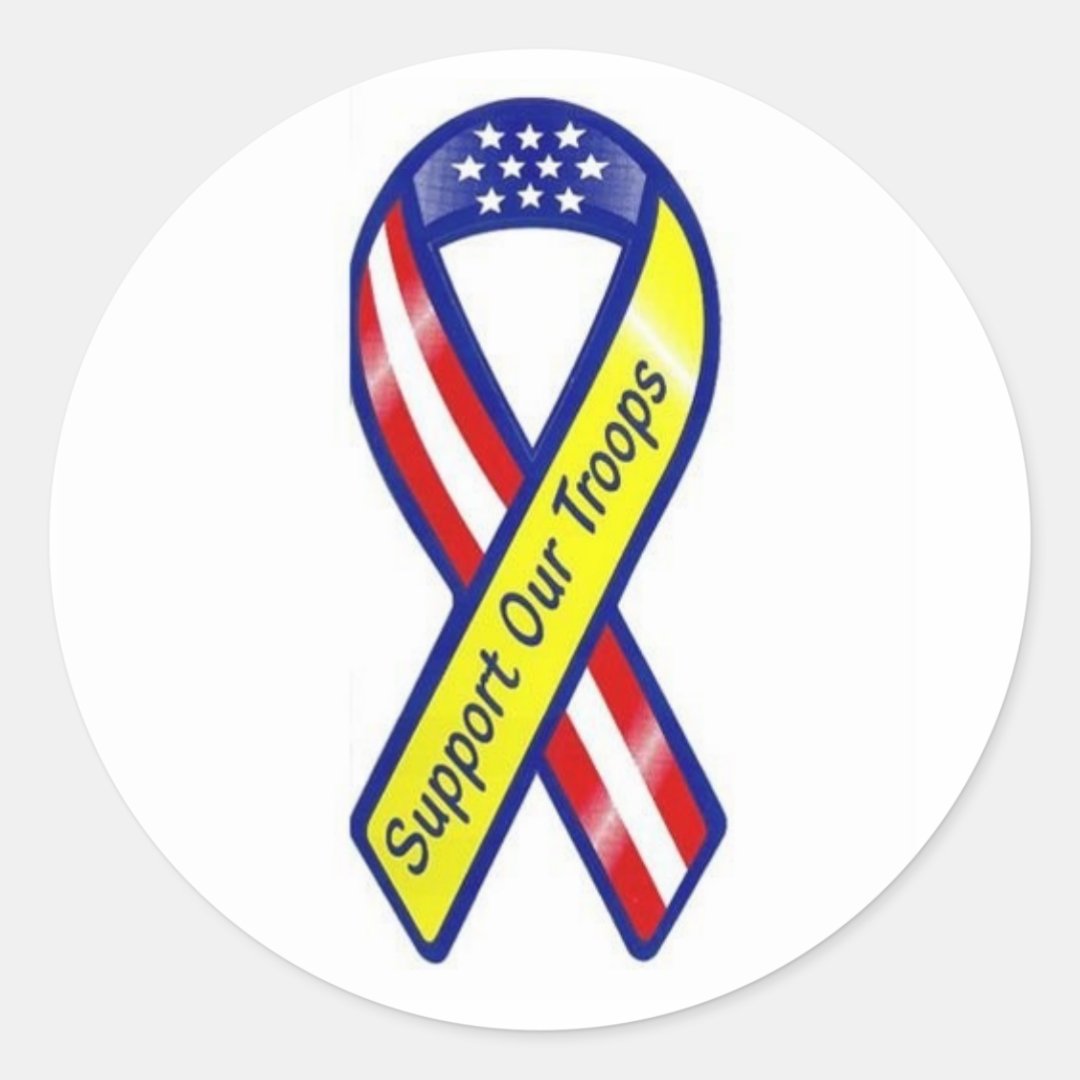 support our troops sticker | Zazzle