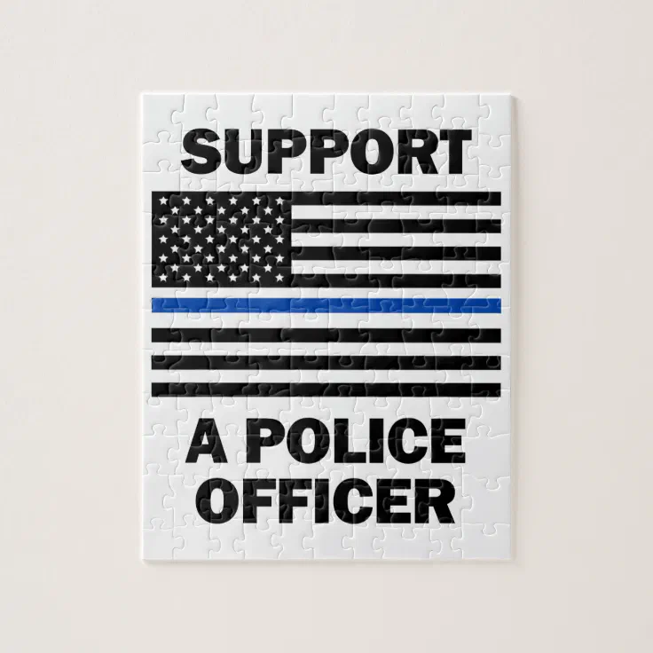 Support Police Officers Jigsaw Puzzle | Zazzle