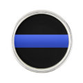 Support Police on the Thin Blue Line Pin | Zazzle