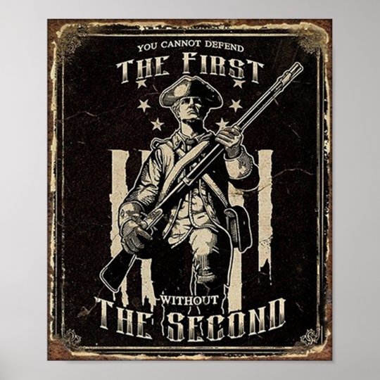 Support second amendment poster | Zazzle.com