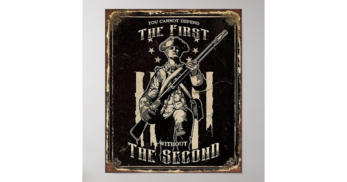 Support second amendment poster | Zazzle
