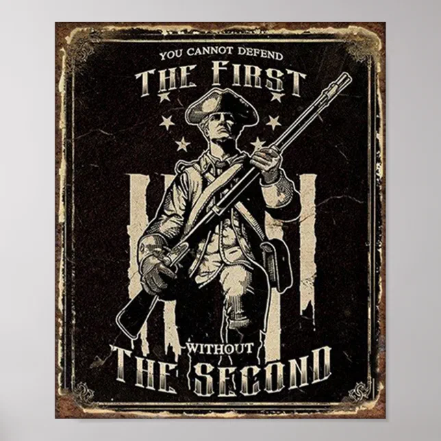 Support second amendment poster | Zazzle