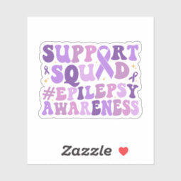 Support Squad Epilepsy Awareness Month Epilepsy Sticker | Zazzle
