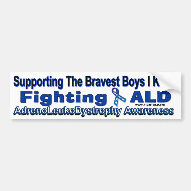 Support The FIGHT _ ALD AWARENESS Bumper Sticker | Zazzle