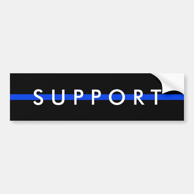 SUPPORT THE POLICE Bumper Sticker | Zazzle