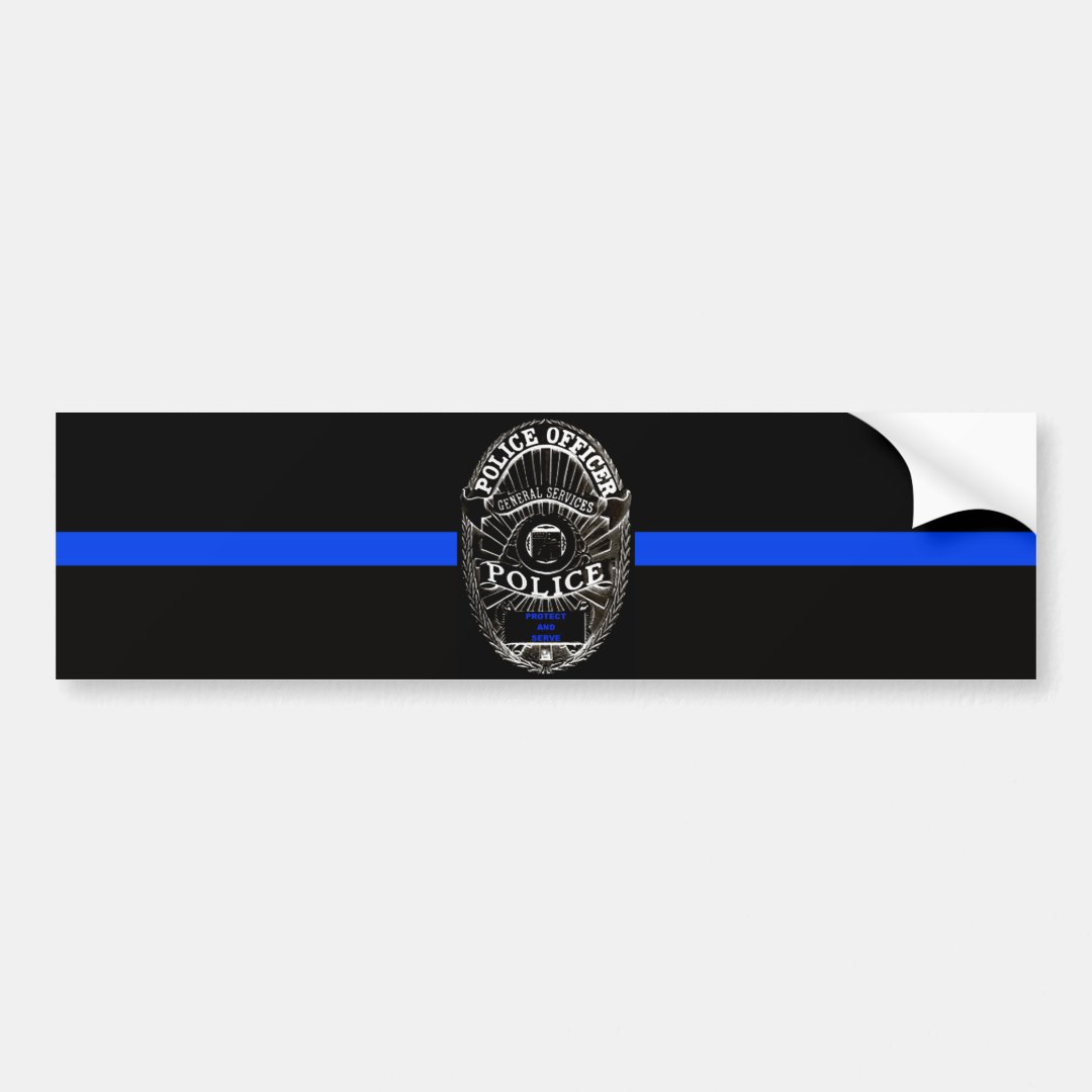 SUPPORT THE POLICE Bumper Sticker | Zazzle