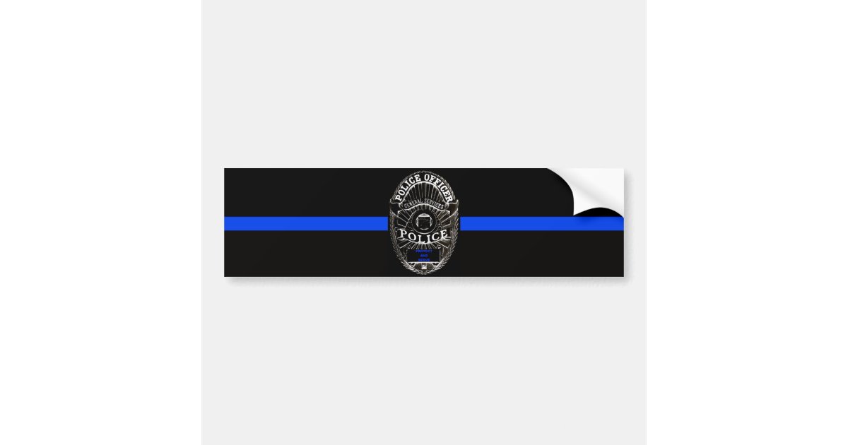 SUPPORT THE POLICE Bumper Sticker | Zazzle