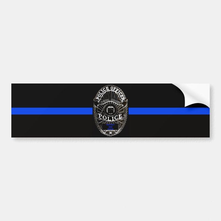SUPPORT THE POLICE Bumper Sticker | Zazzle.com
