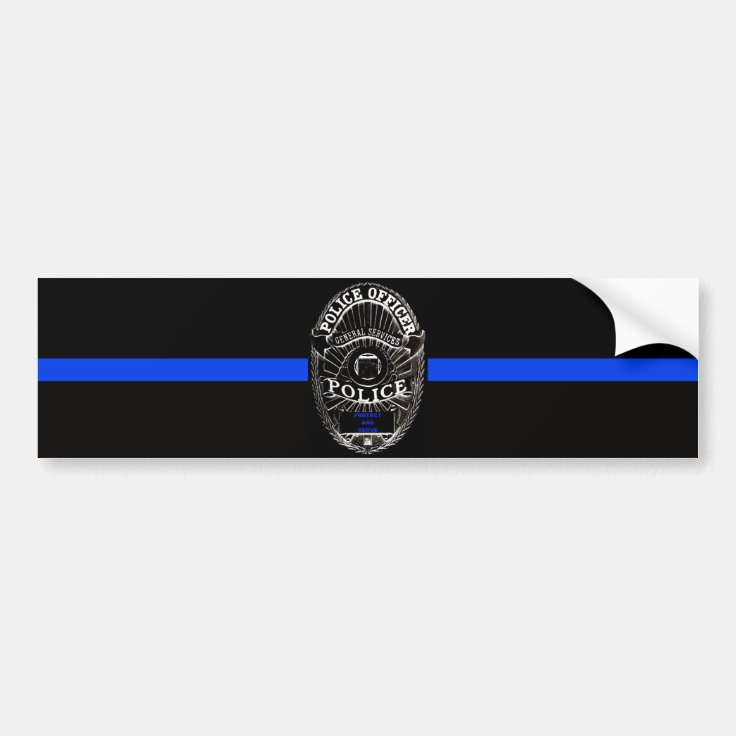 SUPPORT THE POLICE Bumper Sticker | Zazzle