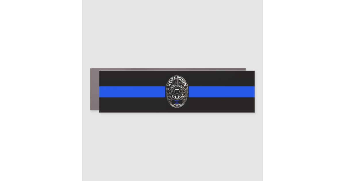 SUPPORT THE POLICE CAR MAGNET | Zazzle