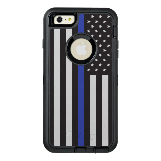 Support the Police Thin Blue Line American Flag Otterbox iPhone Case ...
