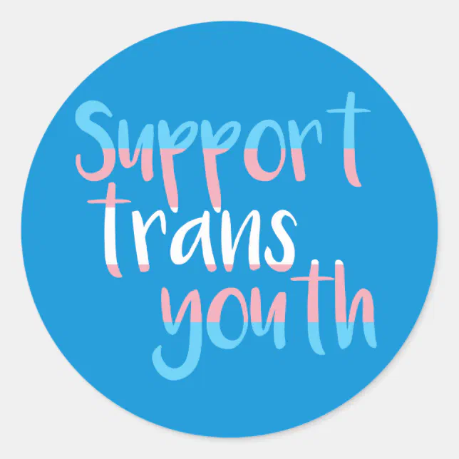 Support Trans Youth Stickers | Zazzle
