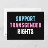 Support Transgender Rights Postcard | Zazzle