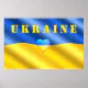 Support Ukraine Poster Ukrainian Flag - Freedom | Zazzle