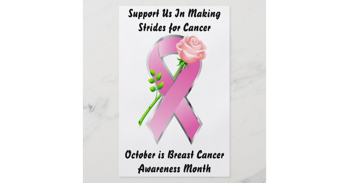 Support Us In Making Strides ... Flyer | Zazzle