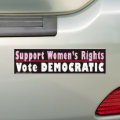 Support Women's Rights Bumper Sticker | Zazzle