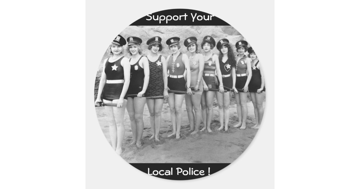 Support Your Local Police ! Classic Round Sticker | Zazzle