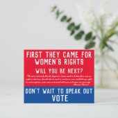Supreme Court Takes Away Rights Get Out the Vote Postcard | Zazzle