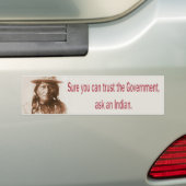 Sure you can trust the government bumper sticker | Zazzle