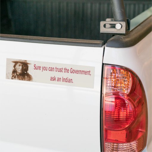 Sure you can trust the government bumper sticker | Zazzle