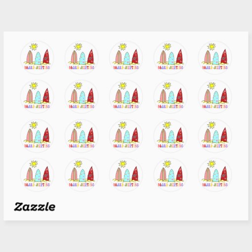 Surf Board Surfing Stickers | Zazzle