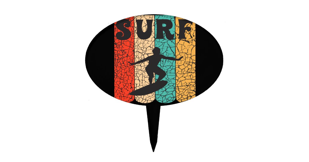 Surf California Cake Topper | Zazzle