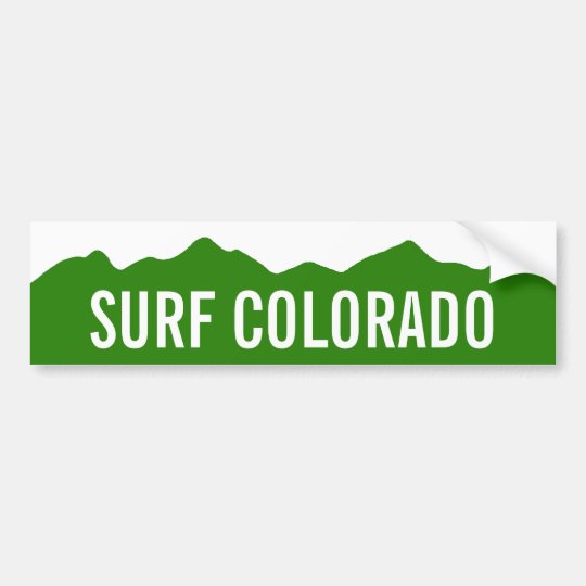 Surf Colorado Bumper Sticker | Zazzle.com