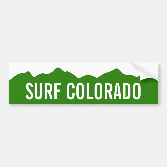 Surf Colorado Bumper Sticker | Zazzle