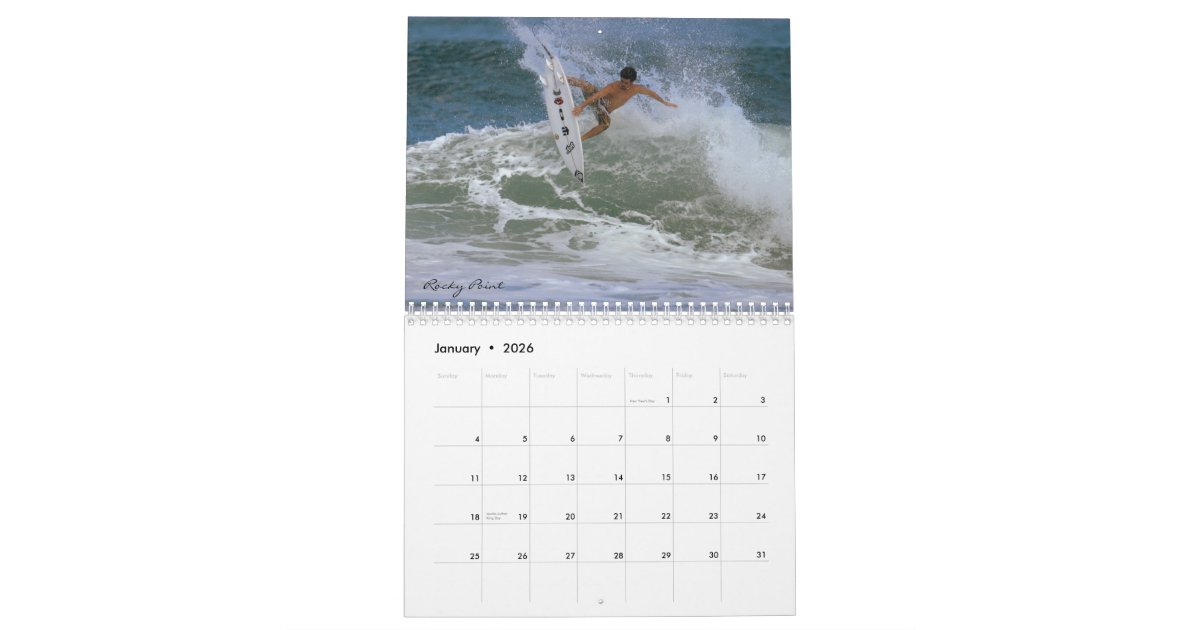 Surf Hawaii, by Brad Scott Calendar | Zazzle