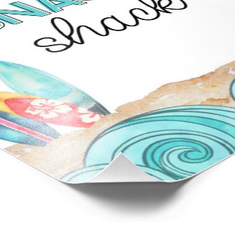 Surf Party Snack Shack Sign | Zazzle