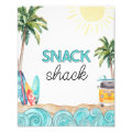 Surf Party Snack Shack Sign | Zazzle