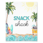 Surf Party Snack Shack Sign | Zazzle