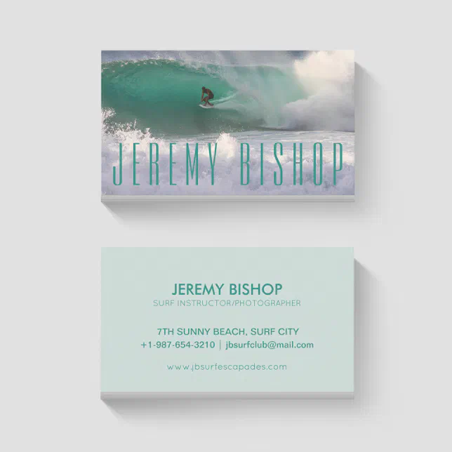 Surf Professional Business Card | Zazzle