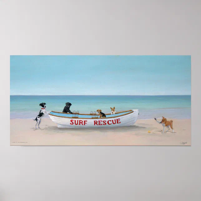 Surf Rescue Poster | Zazzle