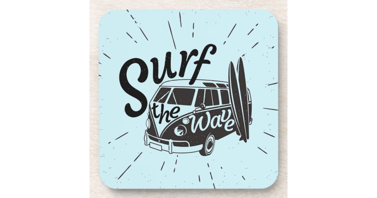 Surf The Wave Coaster | Zazzle