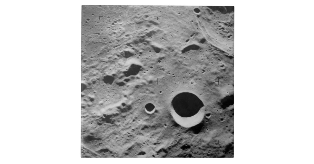 Surface of the Moon Ceramic Tile | Zazzle