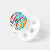 Surfboards Beach Bum Surfing Hippie Vans Pacifier | Zazzle