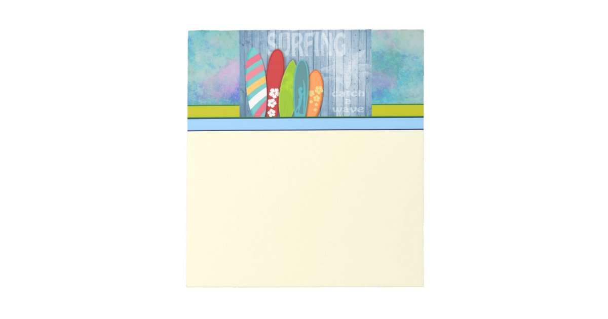 Surfboards Notepad | Zazzle
